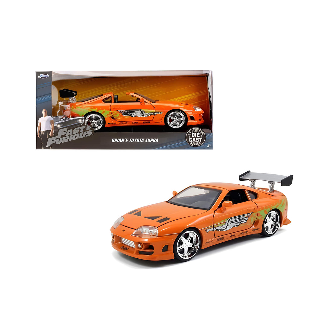 JADA 1:24 BRIAN’S 1995 TOYOTA SUPRA (ORANGE) – FAST & FURIOUS – Project ...