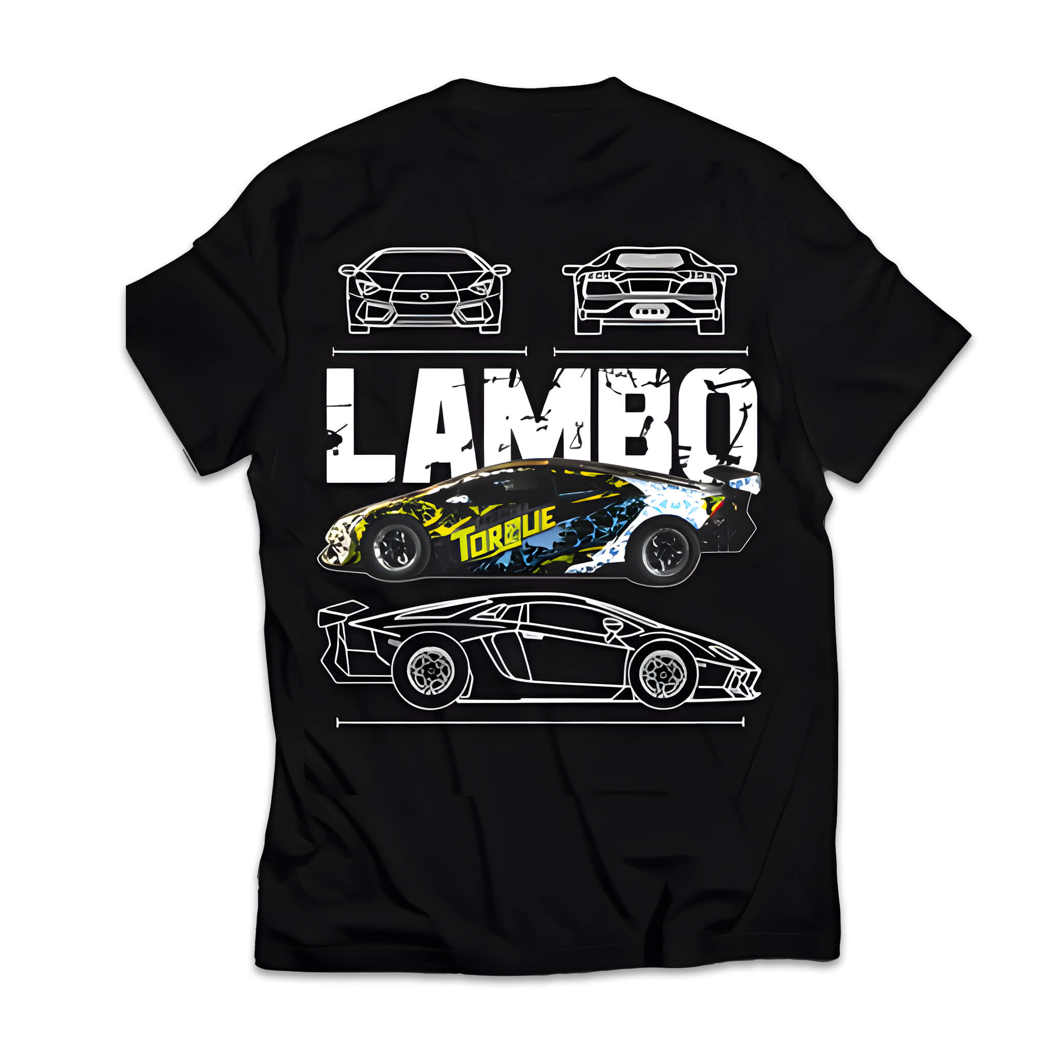 BLACK LAMBO T-SHIRT – Project Torque