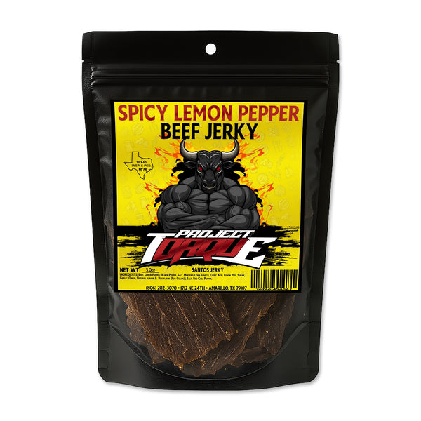 SPICY LEMON PEPPER BEEF JERKY (CARNE SECA) – Project Torque