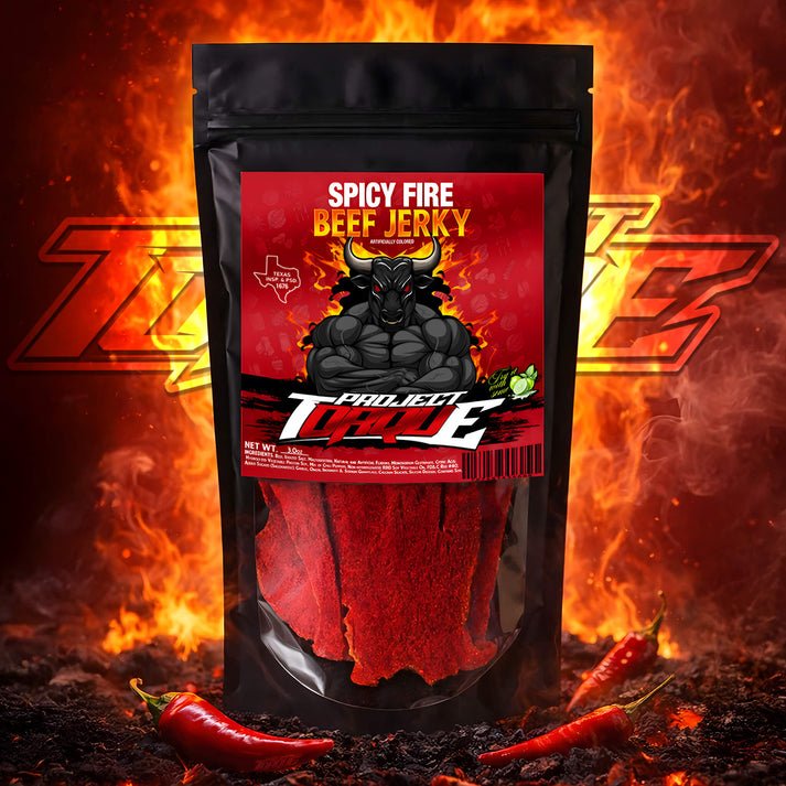 SPICY FIRE BEEF JERKY (CARNE SECA) – Project Torque