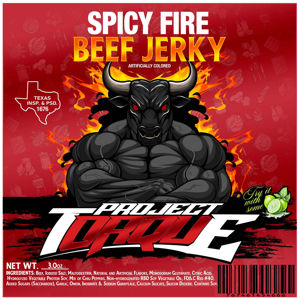 SPICY FIRE BEEF JERKY (CARNE SECA) – Project Torque